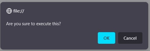 Confirm box in JavaScript with yes no option