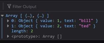JavaScript map array of objects | Example code