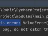Python Throw Exception