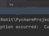 User Defined Exception In Python Example