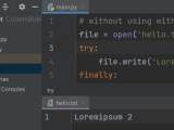 With Keyword In Python