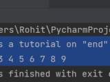 End In Python