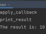 Python Callback Function