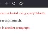 Javascript Queryselector Method