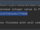 Python Minimum Integer