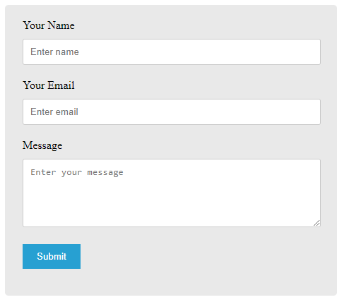 jQuery Ajax Contact Form with PHP