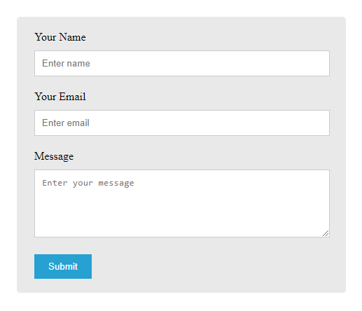 PHP Contact Form