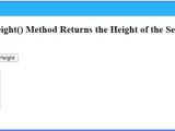 Jquery Height Method Return Or Sets Element Height