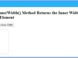 Jquery Innerwidth Method Return Or Set Inner Width