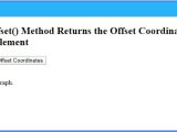 Jquery Offset Method Return Or Set Offset Coordinates