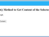 Jquery Text Method Return Or Set The Text Content