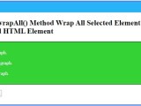 Jquery Wrapall Method Wrap All Selected Elements
