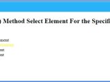Jquery Eq Method Return Element With Specific Index