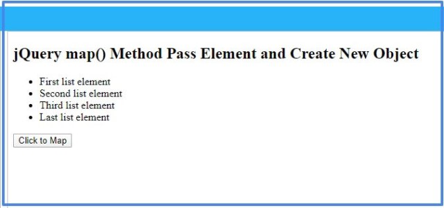 jQuery map() Method: Create New Array From Elements
