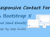 Responsive Contact Form In Bootstrap And Send Emails