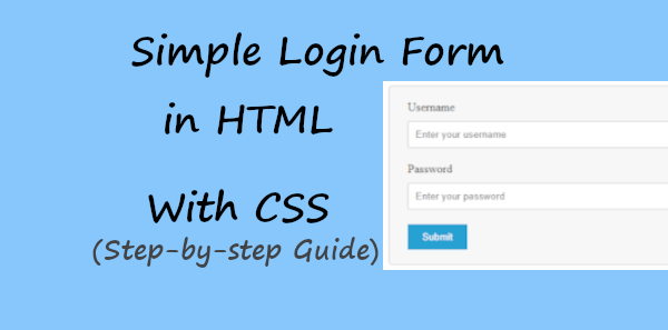 Login Forms Archives - Tutorialdeep