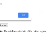Html Autofocus Attribute