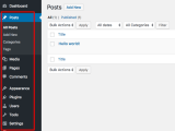 Wordpress Dashboard Sections Overview Tutorials Class
