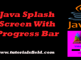 Java Splash Screen With Progress Bar Java Loading Screen