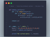 Program To Implement Bubble Sort In Python