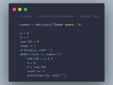 Program To Print The First N Terms In A Fibonacci Series In Python