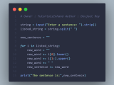 Program To Rewrite A Sentence In Toggle Case In Python