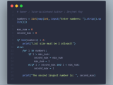 Python Program To Find The Second Largest Number In A List