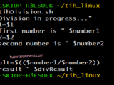 Shell Script To Divide Two Numbers