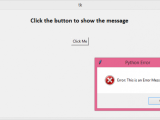 Python Tkinter Message Error