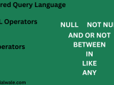 Sql Operators Tutorialwale