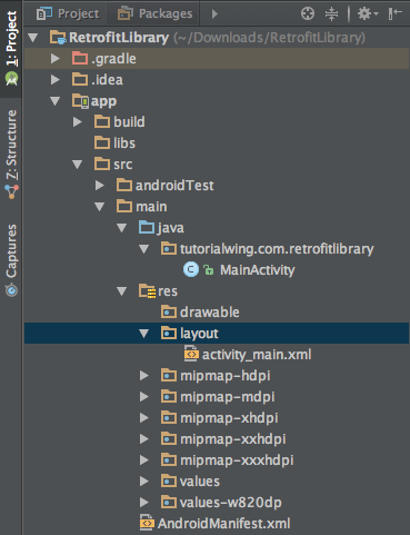 Android Retrofit Library Tutorial With Example - Tutorialwing