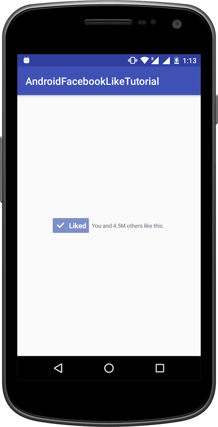 Implement Facebook Like Button Using Android Facebook SDK - Tutorialwing