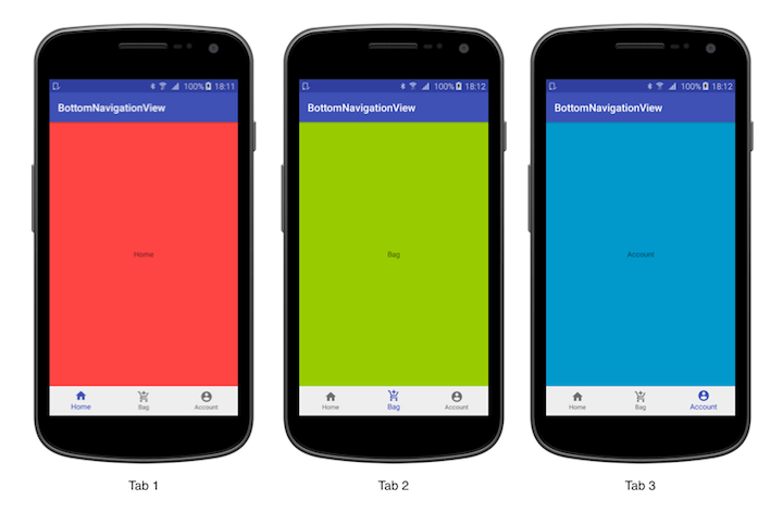 Android Bottom Navigation View Tutorial With Example Tutorialwing