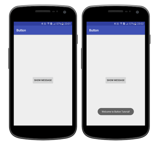 Android Button Widget Tutorial With Example - Tutorialwing