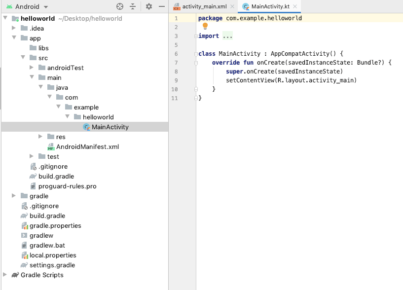 How to Create Android App In Kotlin Step By Step - Tutorialwing