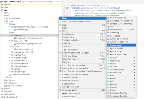 Add Image in Android Studio Using Image Asset Studio - Tutorialwing
