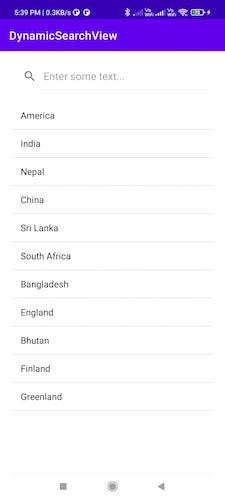 Create Android SearchView Programmatically in Kotlin - Tutorialwing