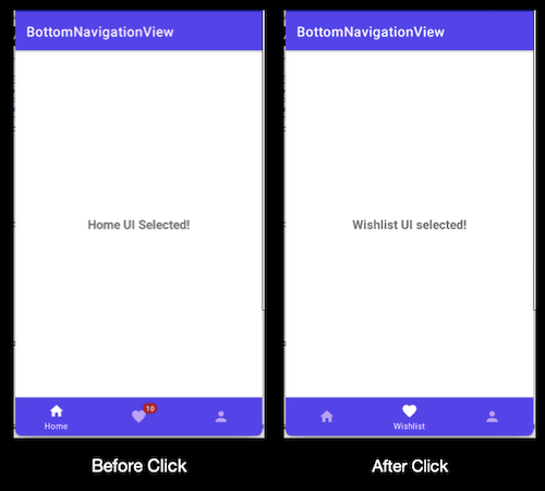 Android Bottomnavigationview Using Kotlin With Example Tutorialwing