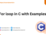 Array In C With Its Types And Examples Tutorial World