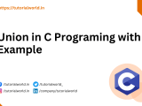Union In C Programing With Example Tutorial World