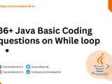 21 Java Coding Questions On If Else Statement Tutorial World