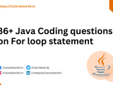 25 Java Coding Questions On String Concepts Tutorial World