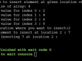Java Program To Insert Element At Given Location In Array Tutorial World