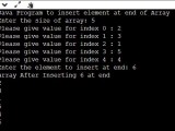 Java Program To Insert An Element At End Of An Array Tutorial World