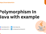 Polymorphism In Java With Example Tutorial World