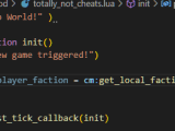 Lua First Script Total War Modding