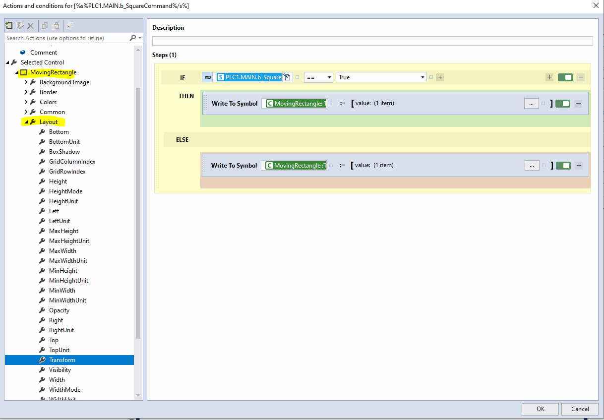 Creating A Moving Object On Hmi Screen Using The Transform Attribute Knowledge Base