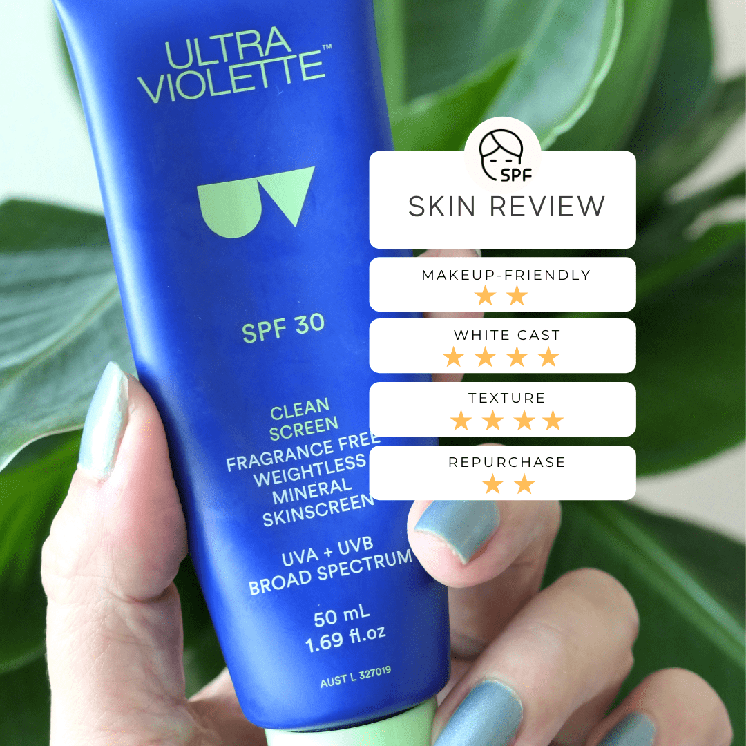 Ultra Violette Clean Screen SPF30 review - twindly beauty blog