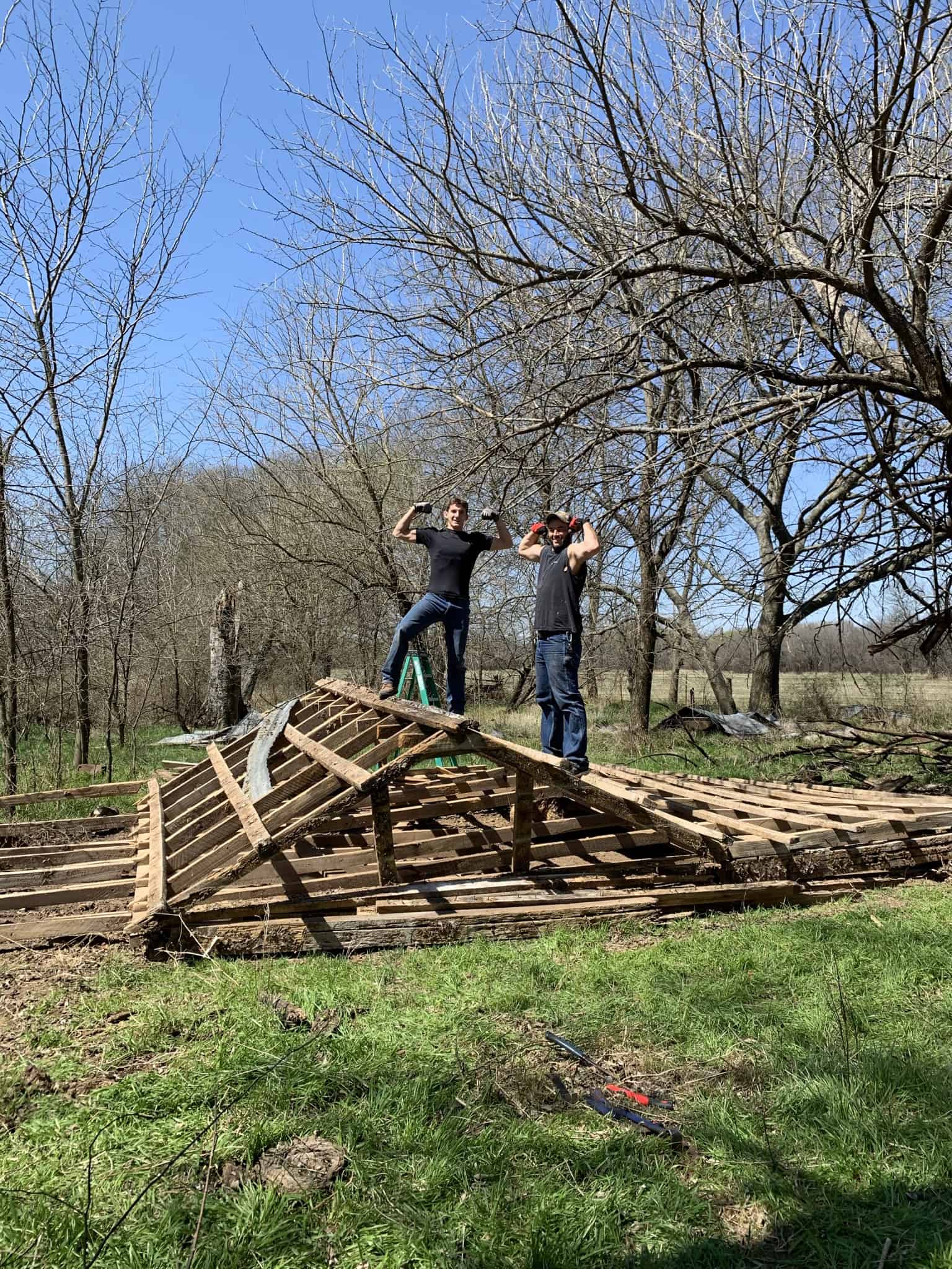 Barn Demo - 1 Awesome Day - 1 Great Haul - Two Oaks Farm Talk ...