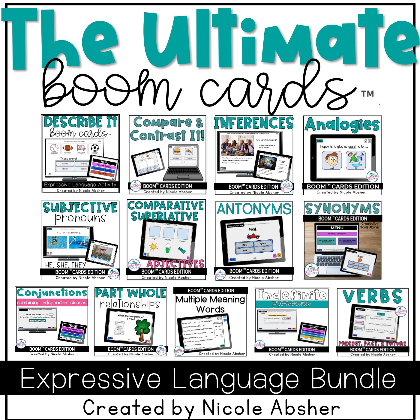 The Ultimate Expressive Language Boom Cards™ Bundle - Two Sisters Therapy